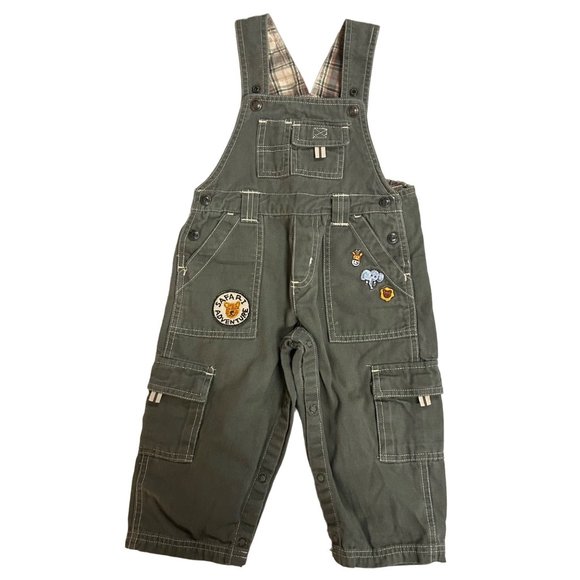 ERU | Bottoms | Kru Boys 8 Months Safari Adventure Olive Overalls Euc ...